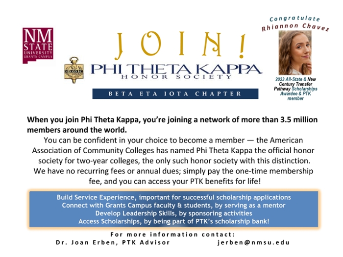 Phi Theta Kappa | New Mexico State University | BE BOLD. Shape the Future.